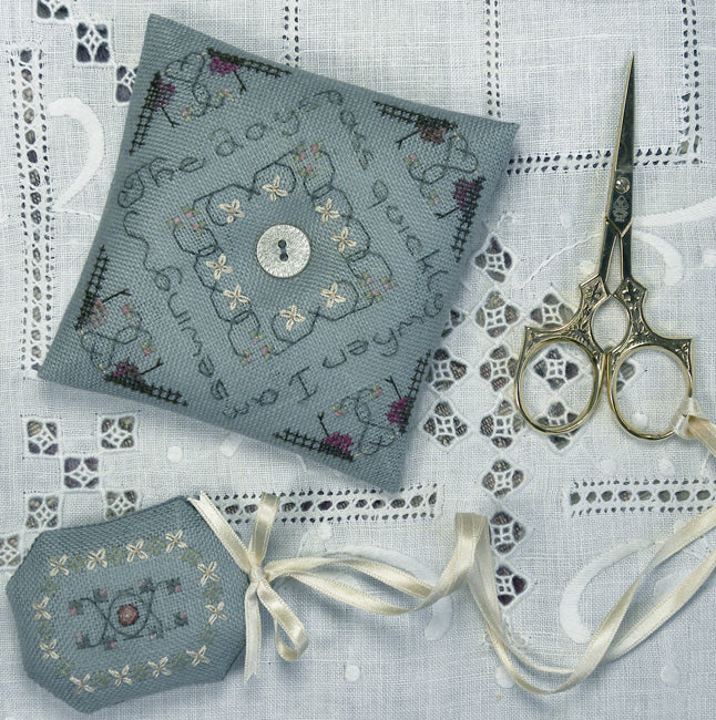 When I Am Sewing Pin Pillow & Scissor Fob – Thread, Needlework & Patchwork