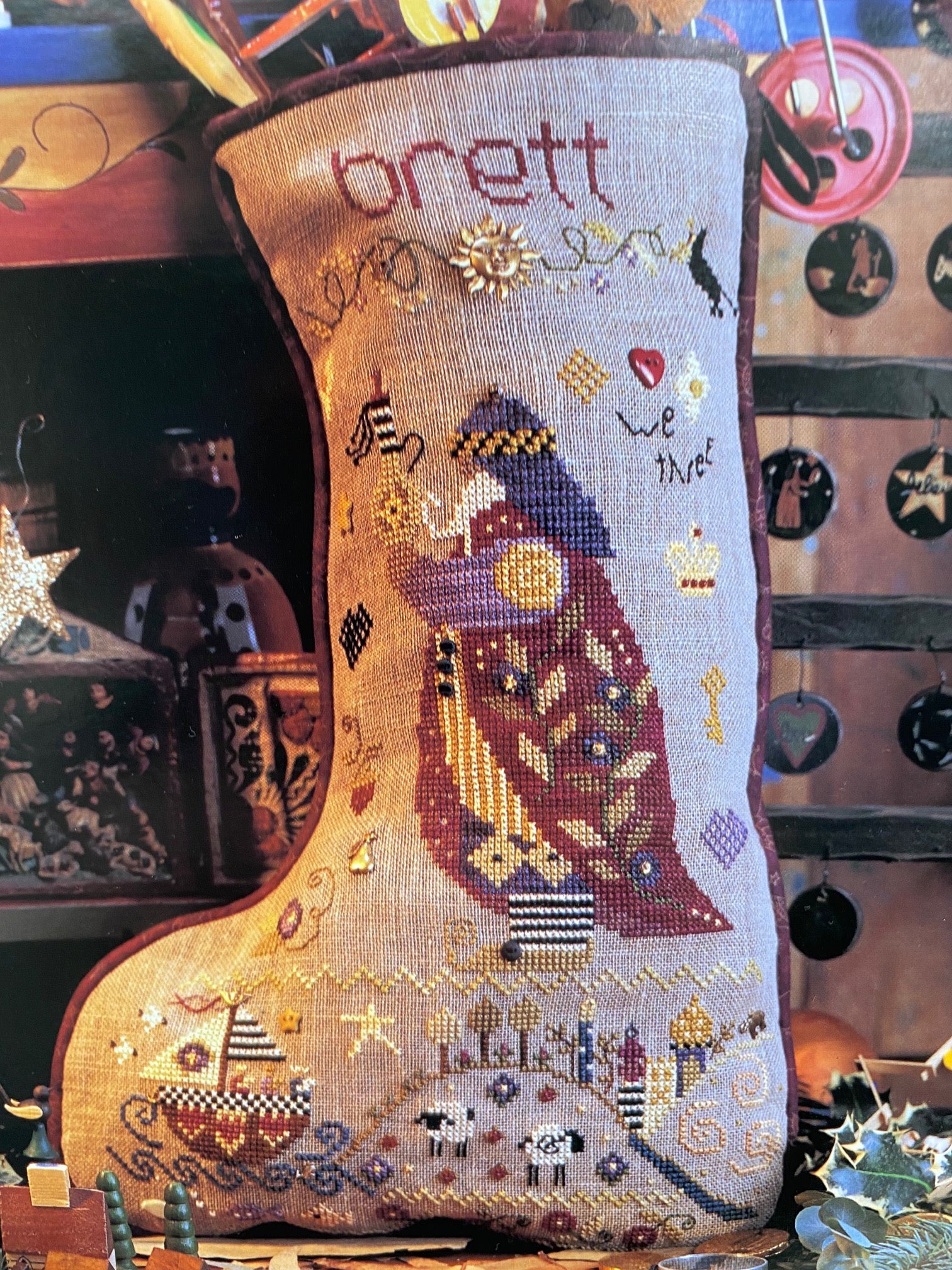 Brett Stocking Pattern – Thread, Needlework & Patchwork