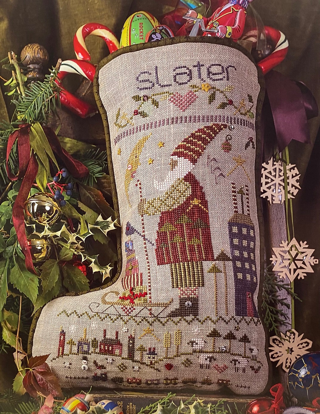Slater Stocking Pattern – Thread, Needlework & Patchwork