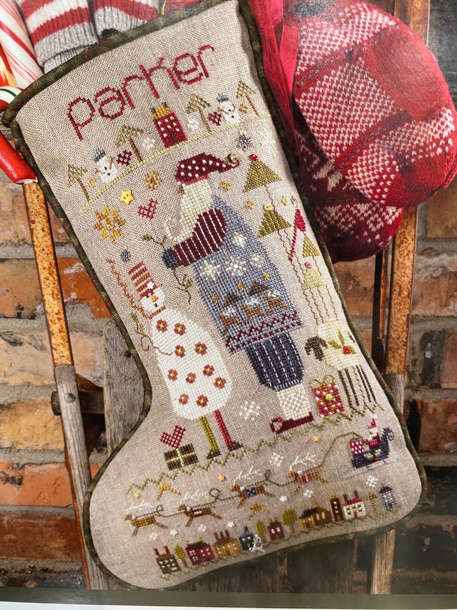 Parker Stocking Pattern – Thread, Needlework & Patchwork